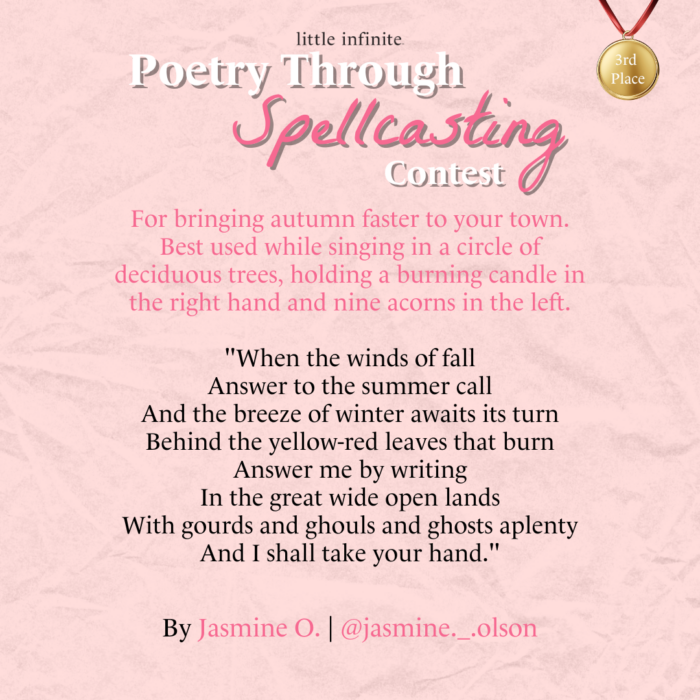 Poetry Through Spellcasting Poetry Writing Contest Winners - Little ...